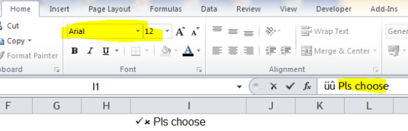 Input special characters in Excel by pressing Alt + Numpad | wmfexcel