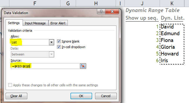 Excel Tips – Dynamic Dropdown list 7 | wmfexcel