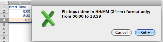 Data Validation – TIME | wmfexcel