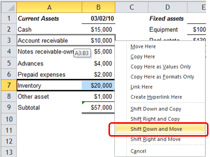 Move cells by Right-click Drag and Drop | wmfexcel