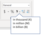 Suggestion: Adding a button for number formats in thousand/million ...