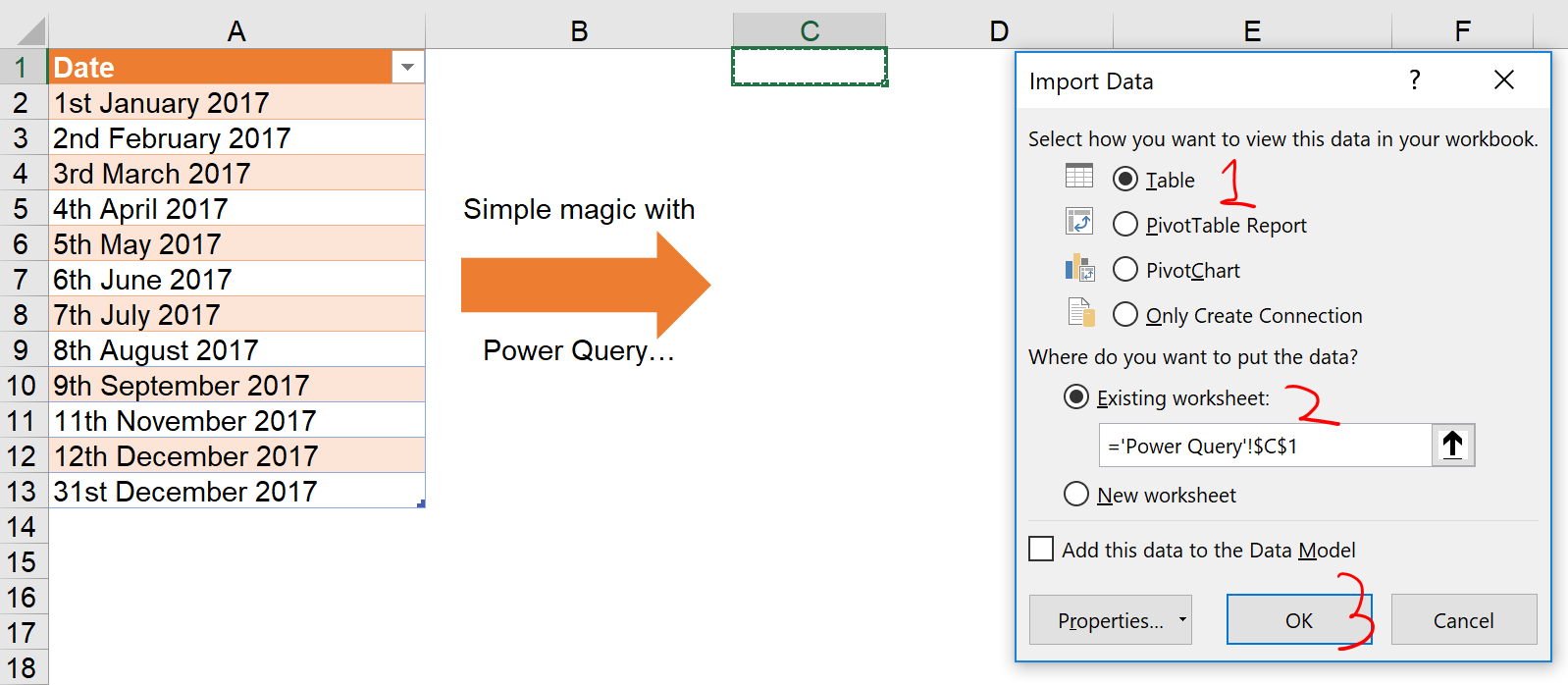 Excel Tips – Date format from text to number with PQ 8.1 | wmfexcel