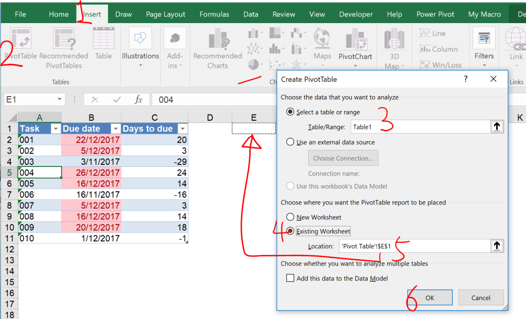 Get a list of pending tasks and sort by due dates | wmfexcel
