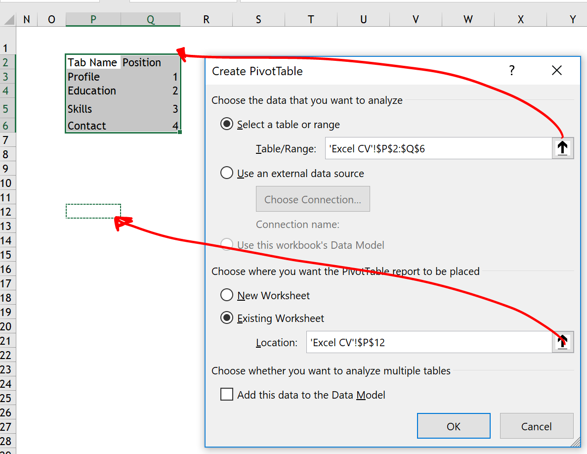 The making of an interactive CV in #Excel | wmfexcel