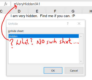 Hide and Seek – #Excel Worksheet | wmfexcel