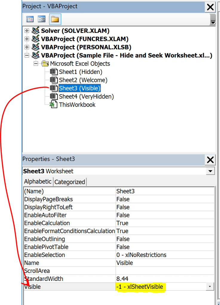 Hide and Seek – #Excel Worksheet | wmfexcel