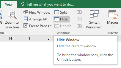 Hide and Seek – #Excel Workbook | wmfexcel