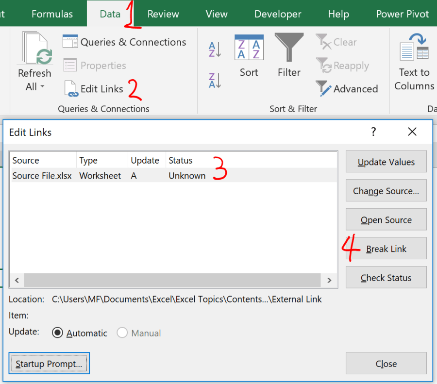 Excel Tip – Hide and Seek External Links4 | wmfexcel