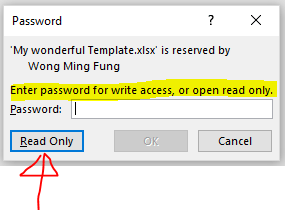 Save a Read Only copy | wmfexcel