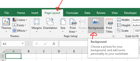 Adding worksheet background in #Excel | wmfexcel