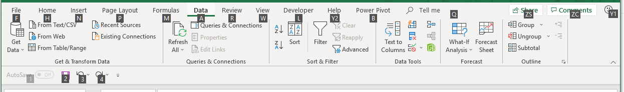 Customize Alt 1 to 4 to become the favorite #Excel shortcuts of your ...