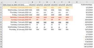 Highlight weekends and holidays using Conditional Formatting in #Excel | wmfexcel