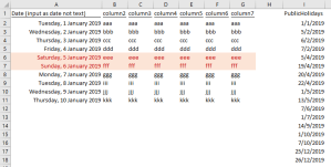 Highlight weekends and holidays using Conditional Formatting in #Excel ...