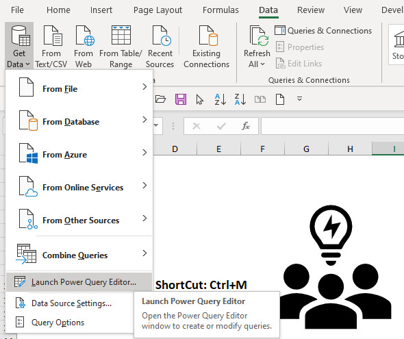 Idea: Ctrl+M to launch #PowerQuery Editor | wmfexcel