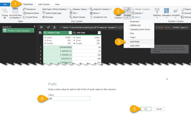 Convert numbers of different digits into text of fixed digits using # ...