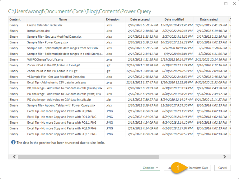 How to put the Date Modified info on #Excel worksheet using #PowerQuery ...