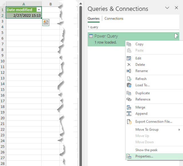 How to put the Date Modified info on #Excel worksheet using #PowerQuery ...