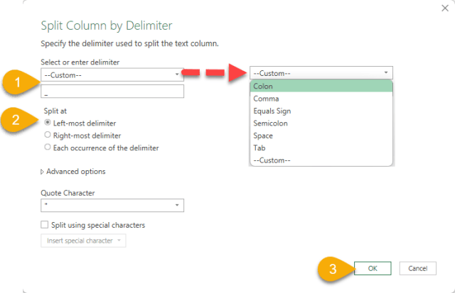 Split column in Power Query for #Excel | wmfexcel