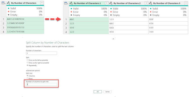 Split column in Power Query for #Excel | wmfexcel