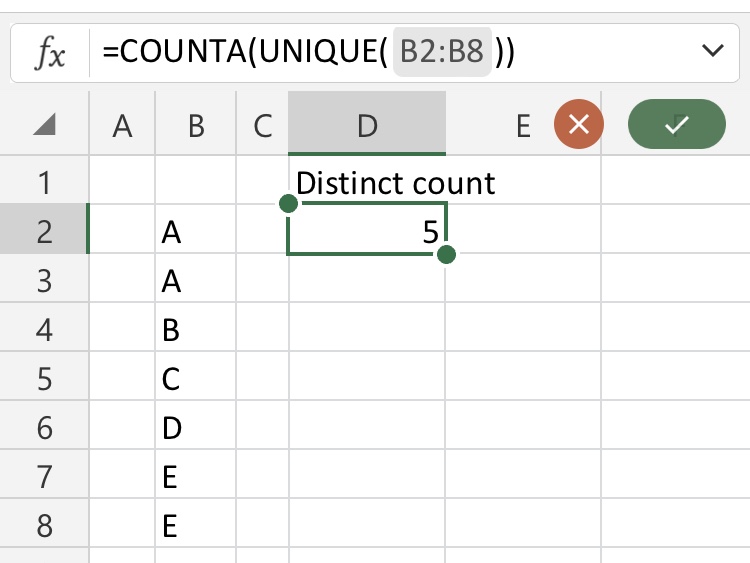 Distinct count using functions in #Excel 365 is so easy | wmfexcel